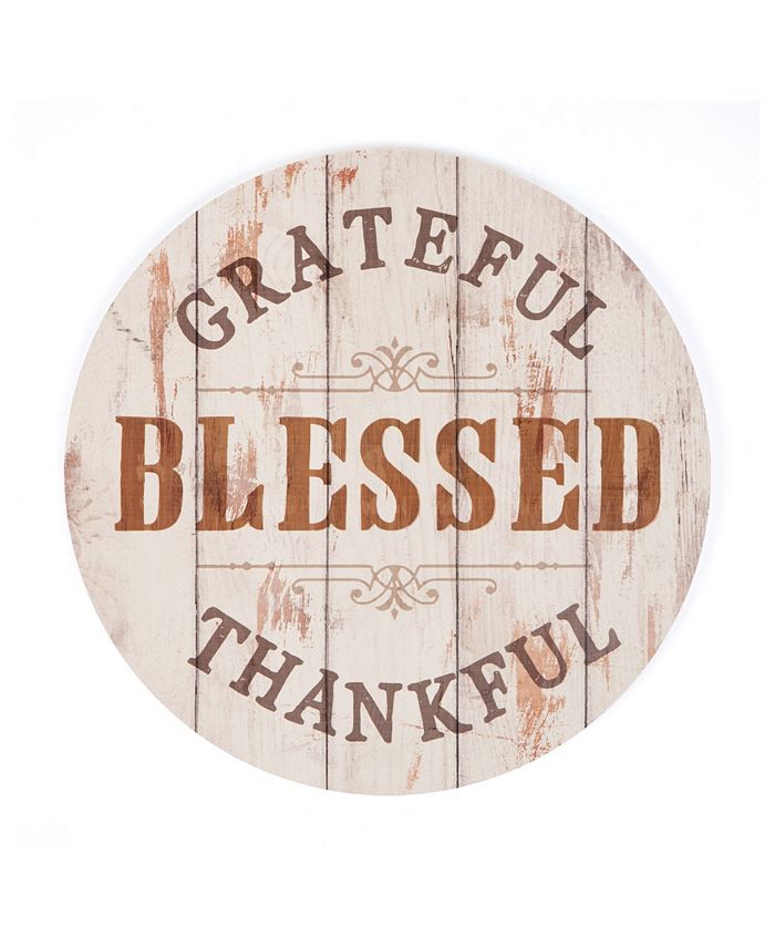 P Graham Dunn Grateful Thankful Blessed Wall Art - Macy's