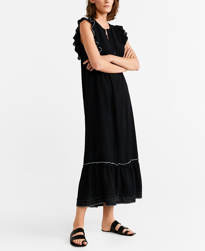 MANGO Ruffle Dress - Macy's