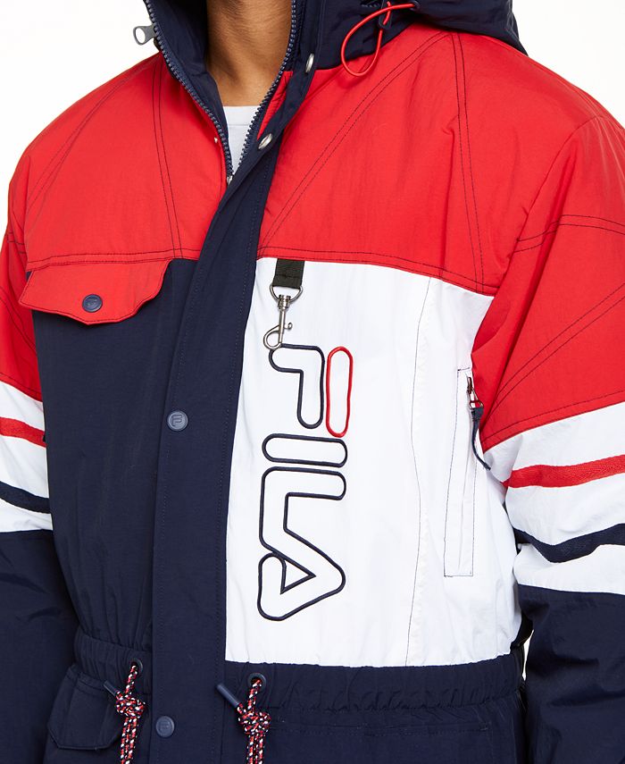 Fila Men's Golia Hooded Logo Parka Jacket - Macy's