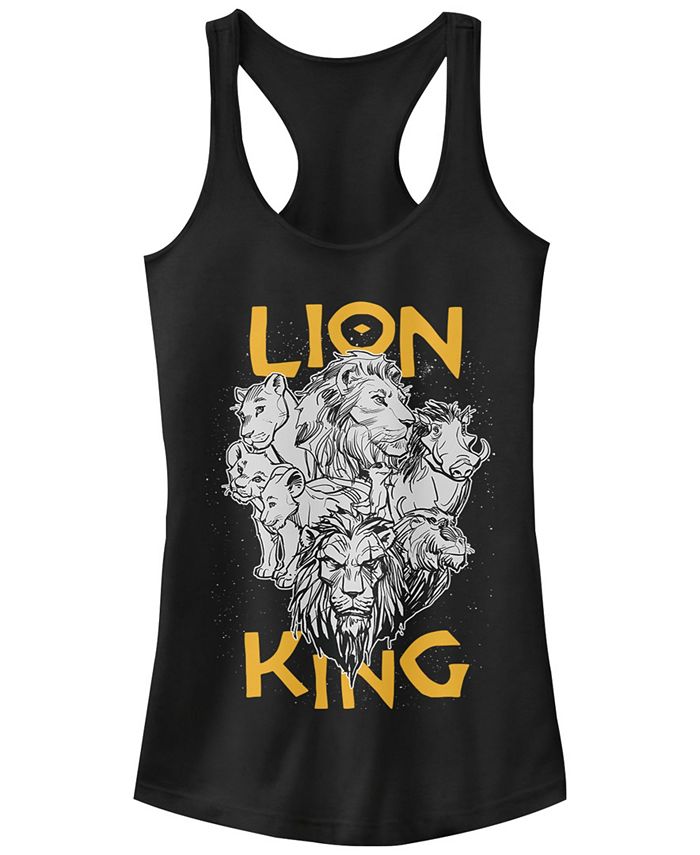 Fifth Sun Disney Juniors' Lion King Cast Photo Ideal Racerback Tank Top ...