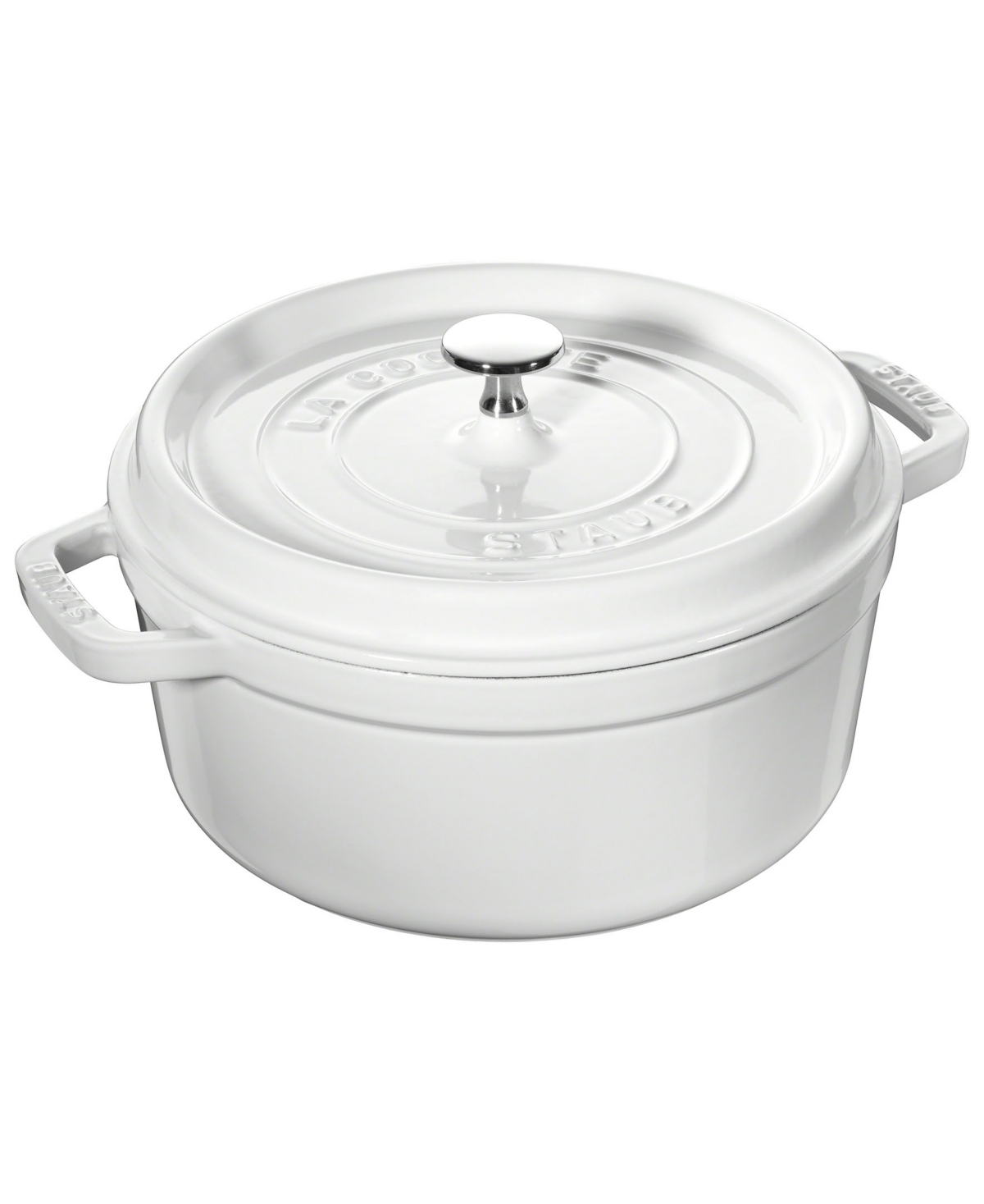 Click here for Staub Cast Iron 7-Qt. Round Dutch Oven - White prices