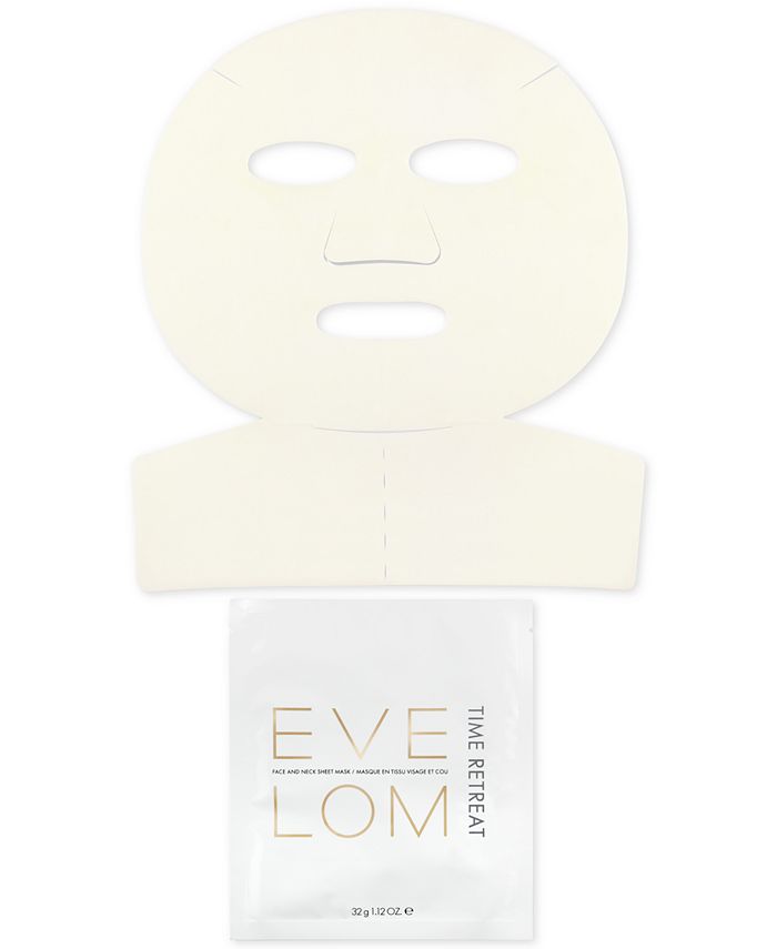 Eve Lom Time Retreat Face & Neck Sheet Mask, 4-Pk. - Macy's
