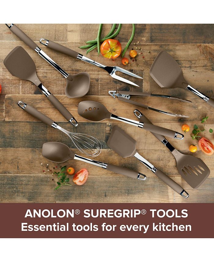 Anolon SureGrip Nylon Nonstick Kitchen Utensil 10-Pc. Set - Macy's