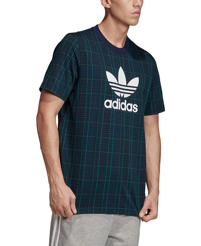 adidas adidas Men's Originals Plaid T-Shirt - Macy's