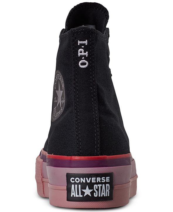 Converse Women's Chuck Taylor x OPI All Star Platform High Top Casual ...
