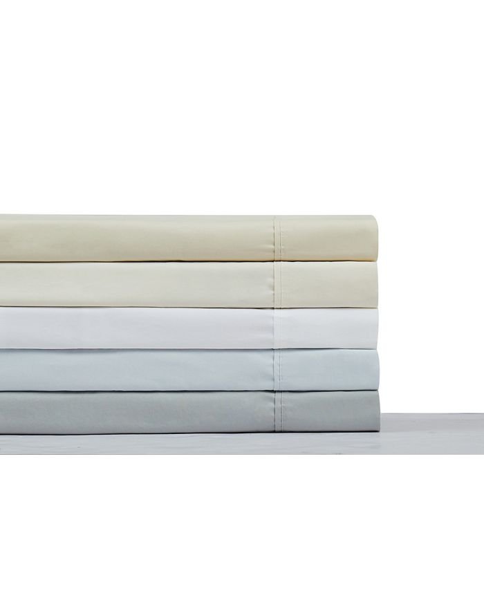 Charisma Classic Solid 400 Thread Count Cotton Percale 4 Pc Sheet Set