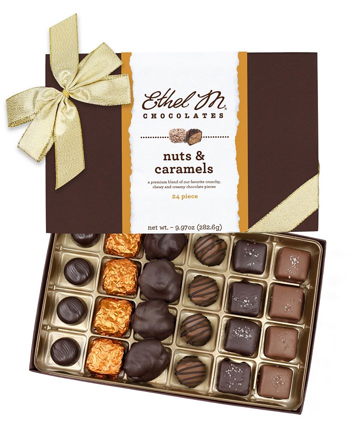 Ethel M Chocolates Nuts and Caramel 24 Piece Collection - Macy's