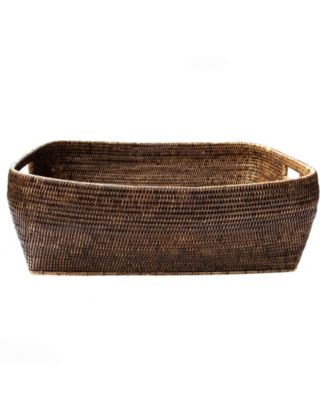 Artifacts Trading Company Rattan Rectangular Storage Basket - Macy's
