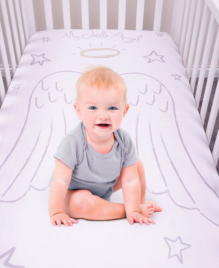 Trend Lab Angel Wings Flannel Photo Op Crib Sheet - Macy's