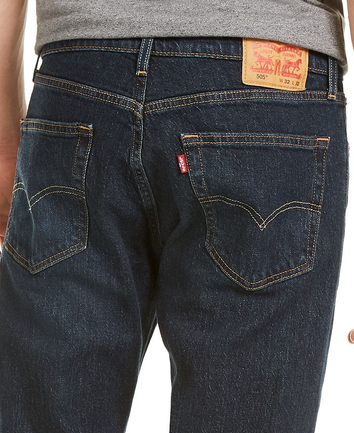 Levi's Men's 505™ Regular Fit Stretch Jeans - Macy's