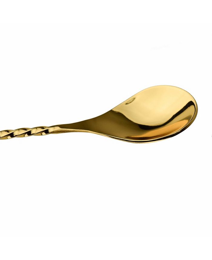 Prince of Scots 24K Gold-Plate Tear Drop Bar Spoon - Macy's