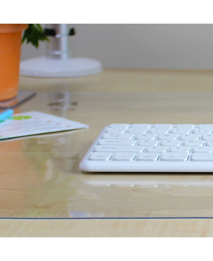 Floortex Desktex Crystal Clear PVC Desk Mats Rectangular Shaped - Macy's