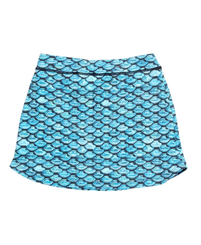 Fin Fun Girls Tidal Scale-Print Skort - Macy's