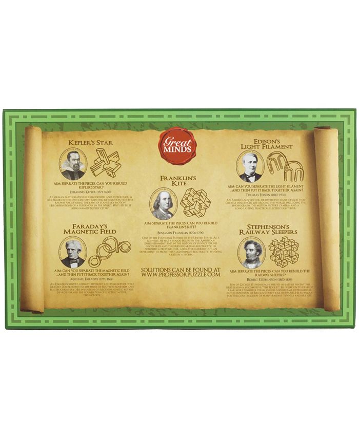 Professor Puzzle Great Minds Set of 5 Puzzle Compendium Male - Macy's