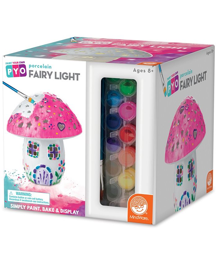 MindWare Paint Your Own Porcelain Fairy Light - Macy's