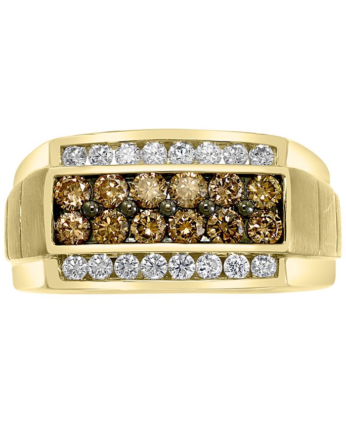 EFFY Collection EFFY® Men's Multi-Color Diamond Ring (1-3/8 ct. t.w ...