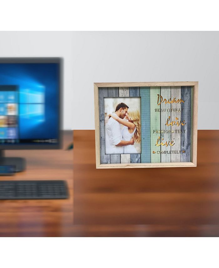 Creative Motion Lighted Photo Frame 4" x 6" with Dream Beautifully ...
