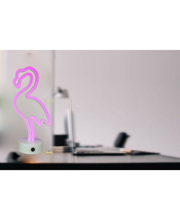 Creative Motion Battery-Operated Flamingo LED Light with USB Cord - Macy's
