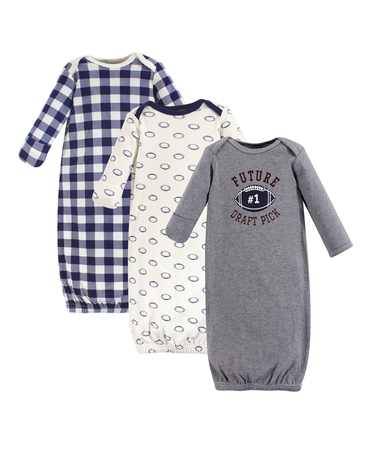 Click here for Hudson Baby Super Soft Cotton Gowns - Multi prices