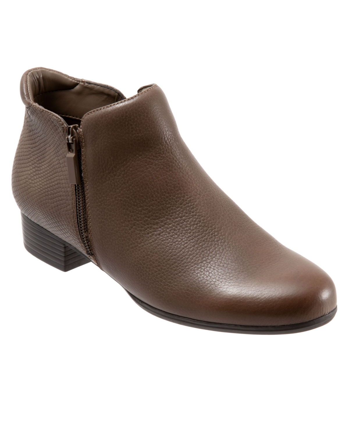 Click here for Trotters Major Bootie - Dark Taupe prices