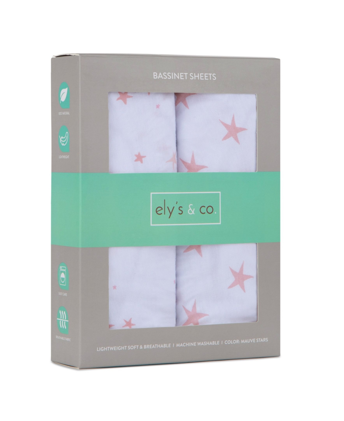 Click here for Elys & Co. Baby Fitted Bassinet Sheet 100 Combed J... prices