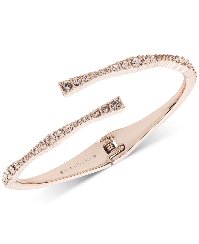 Givenchy Crystal Bypass Cuff Bracelet - Macy's