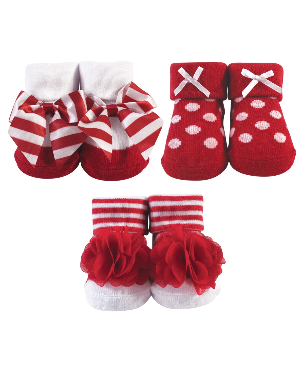 Click here for Hudson Baby Baby Girls Socks Boxed Giftset - Red w... prices