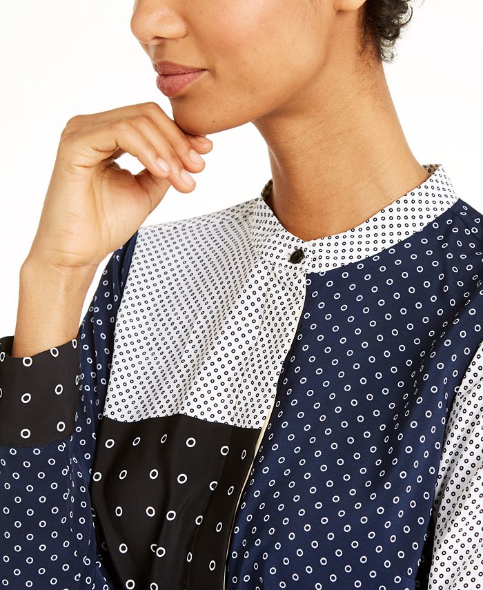 Alfani Mixed-Print Tunic, Created For Macy's - Macy's