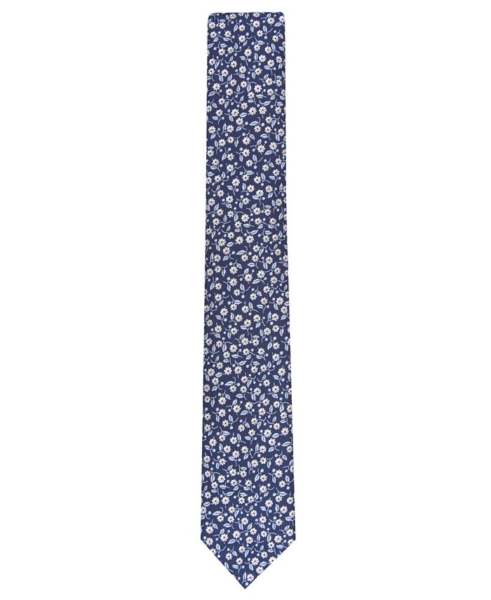 Bar III Men's Magnolia Floral Tie, Created for Macy's - Macy's