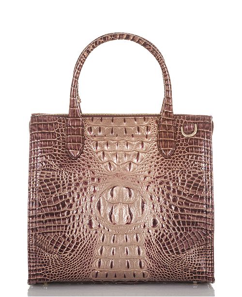 Brahmin Caroline Melbourne Embossed Leather Satchel & Reviews ...