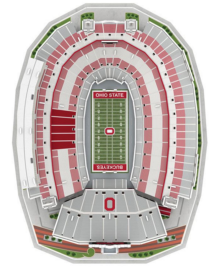 Forever Collectibles Ohio State Buckeyes 3D Stadium Puzzle - Macy's