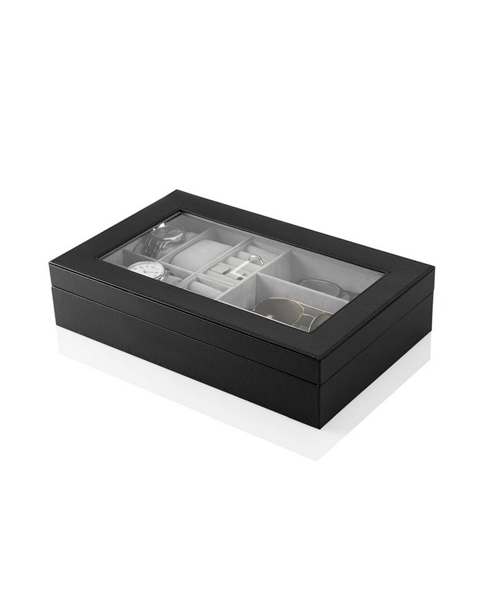 Cathy's Concepts Personalized Faux Leather Valet Box - Macy's