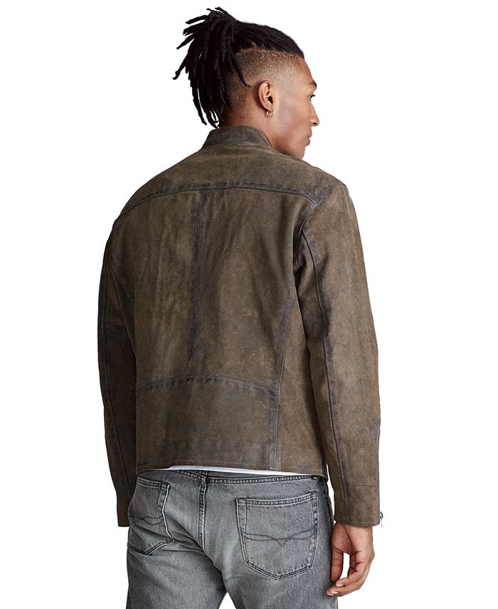 Polo Ralph Lauren Men's Suede Café Racer Jacket - Macy's
