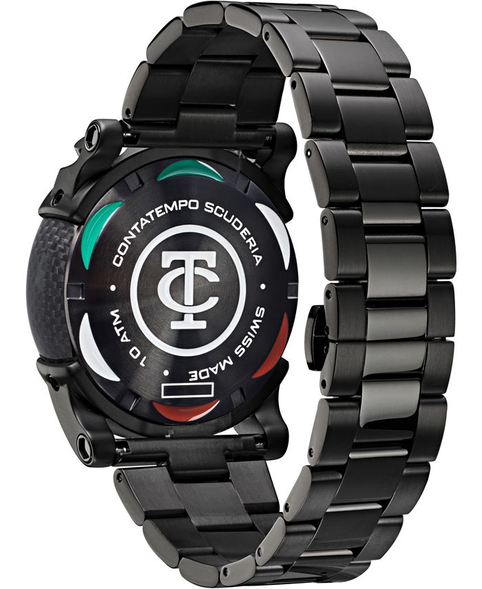 CT Scuderia Men's Swiss Chronograph Carbon Fiber Black Stainless Steel ...