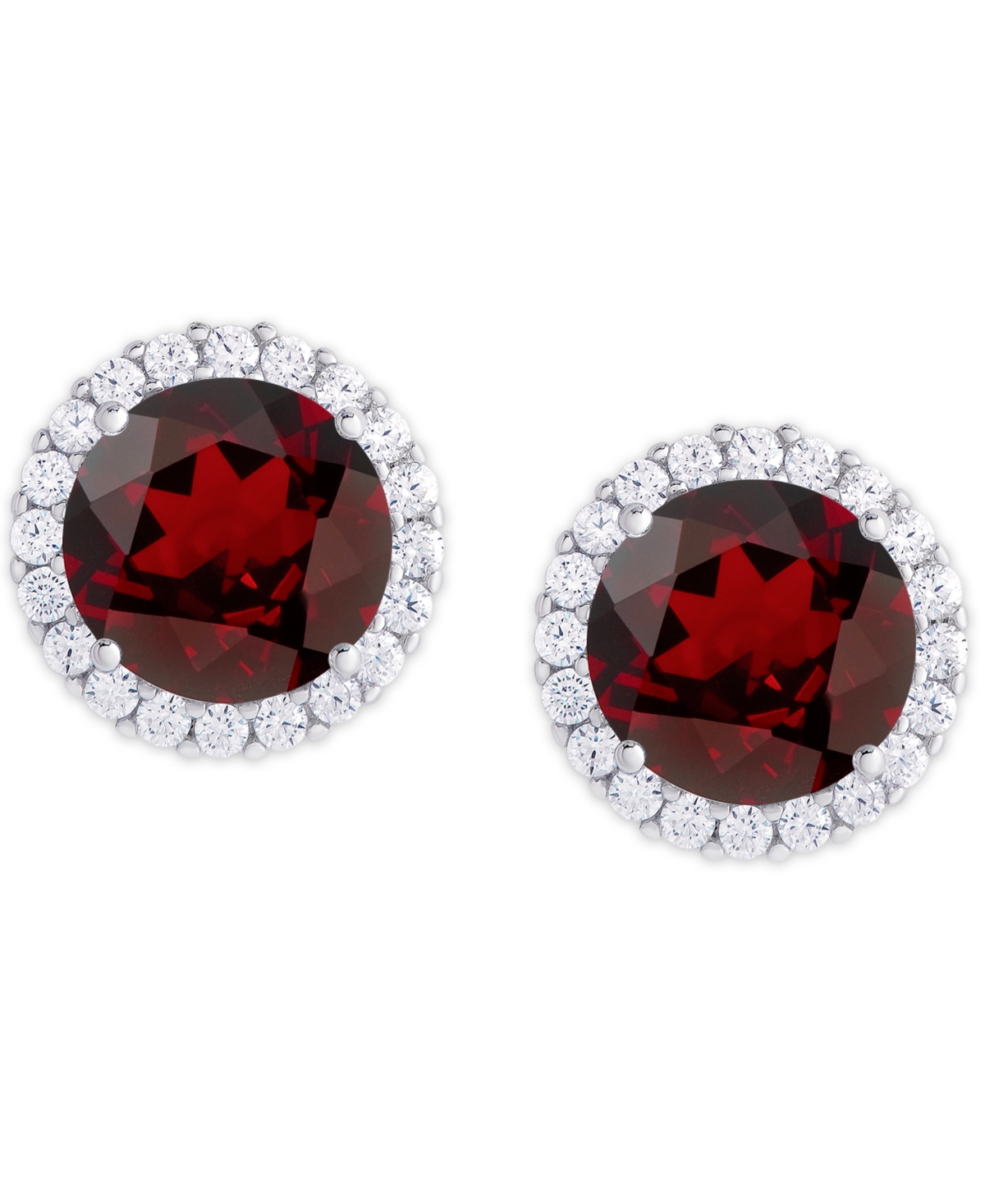 Click here for Birthstone Round Cubic Zirconia Halo Solitaire Stu... prices