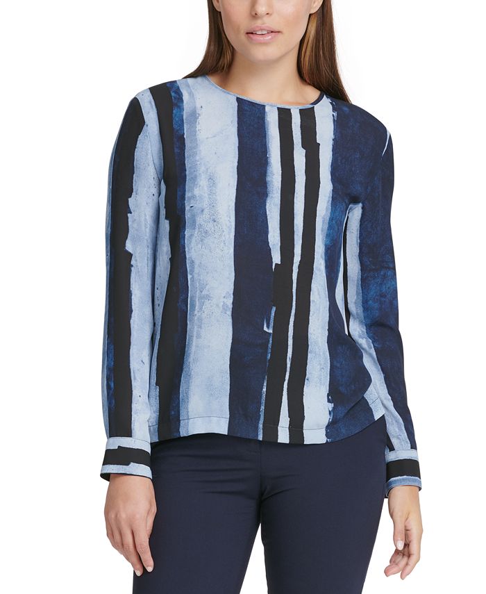 DKNY Printed Top - Macy's