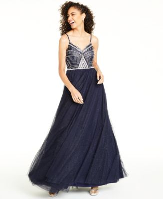 Say Yes to the Prom Juniors' Embellished Gown, Created for Macy's - Macy's