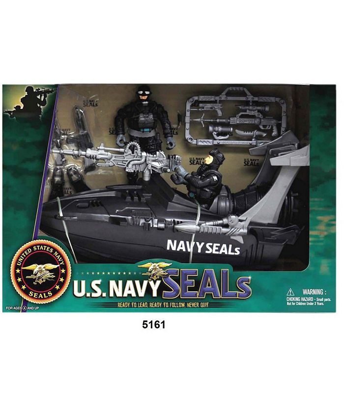 Excite U.S. Navy Seals Figure Playset with Speedboat - Macy's