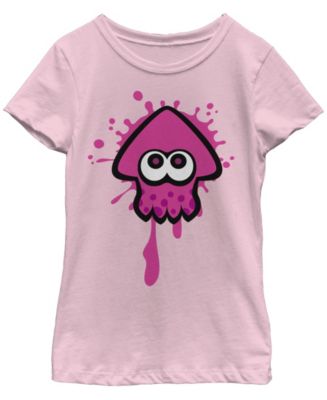 Fifth Sun Nintendo Big Girl's Splatoon Pink Inkling Squid Splat Short ...