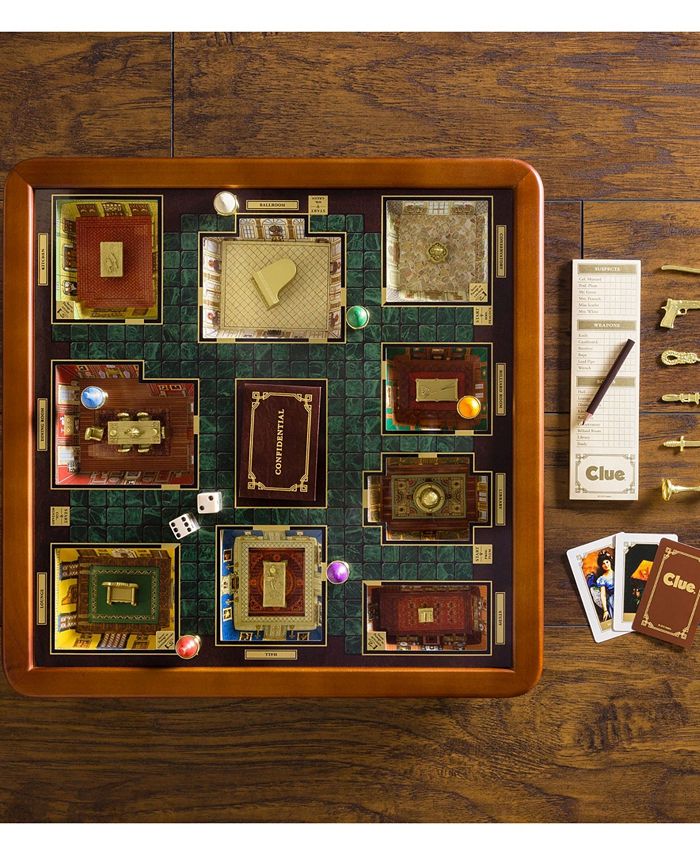 MasterPieces Puzzles Winning Solutions Clue Luxury Edition Board Game ...