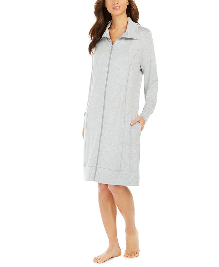 Sesoire French Terry Short Zipper Robe - Macy's