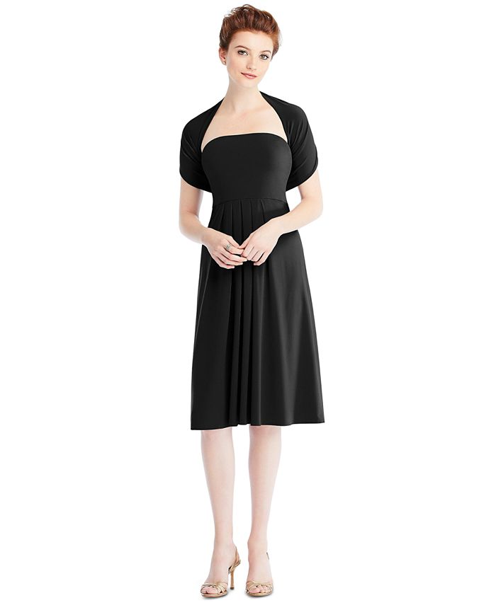 Dessy Collection Midi Loop Convertible Dress & Removable Shrug ...