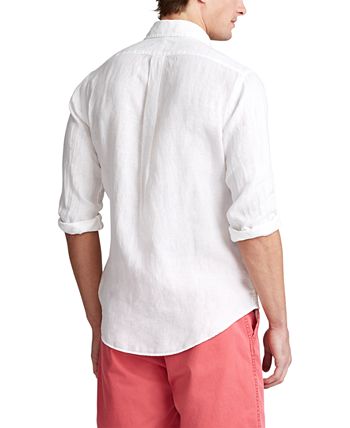 Polo Ralph Lauren Men's Classic-Fit Linen Shirt - Macy's
