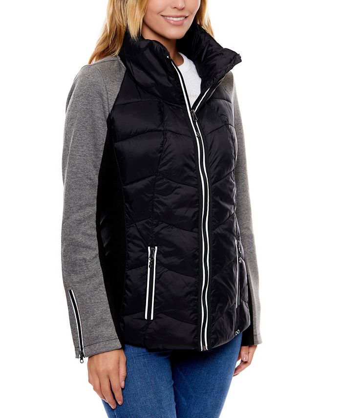 Be Boundless Division Mixed Nylon/Knit Jacket - Macy's