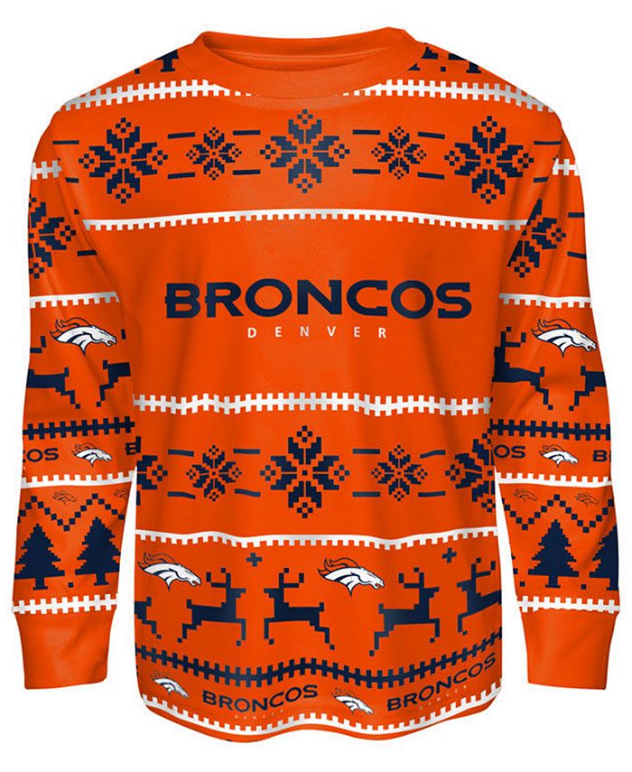 Outerstuff Big Boys Denver Broncos Wordmark Holiday Pajama Set - Macy's