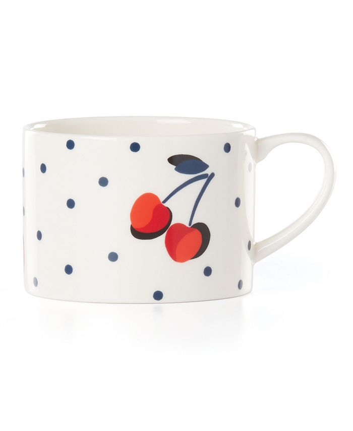 kate spade new york Vintage Cherry Dot Weekend Mug - Macy's