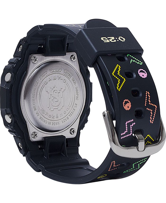 G-Shock Women's Digital Pokemon Black Resin Strap Watch 40mm - Macy's