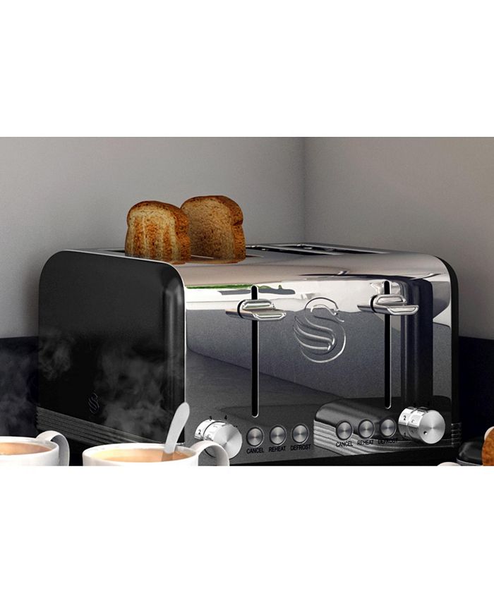 Swan Retro 4-Slice Toaster & Reviews - Small Appliances - Kitchen - Macy's