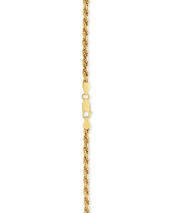 Giani Bernini Rope Link 22" Chain Necklace in 18k Gold-Plated Sterling ...