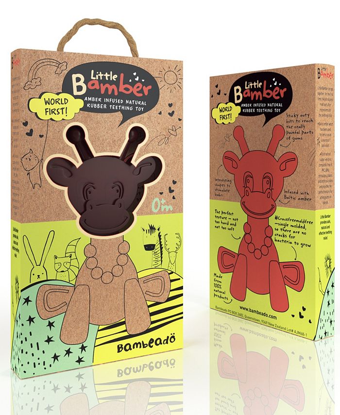 Bambeado Natural Amber and Natural Rubber Teething Toy - Macy's